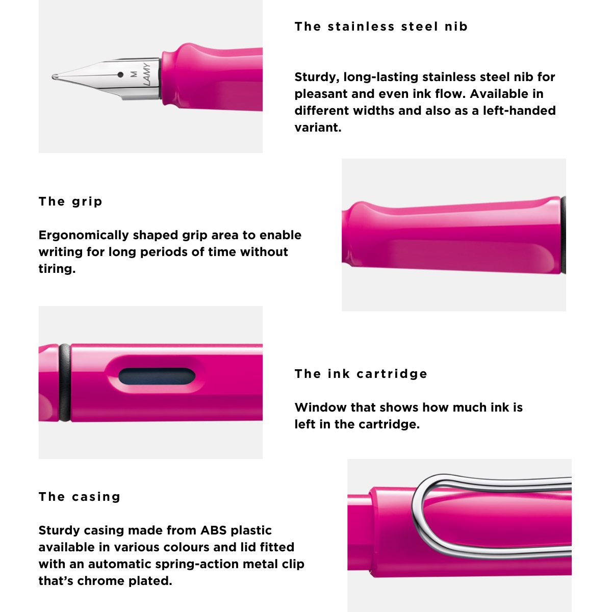 Lamy Safari Violet Blackberry and Pink Cliff Fountain Pen Special ...