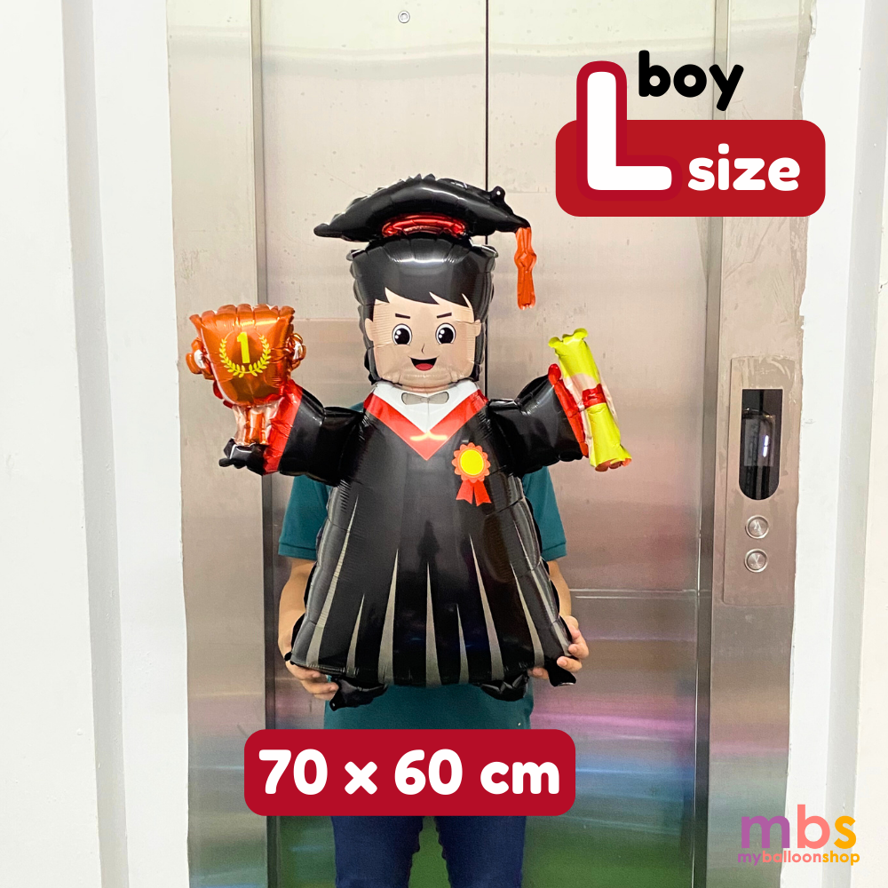 (Large) Graduation Balloons Belon Grad Graduasi Tadika for Stage ...