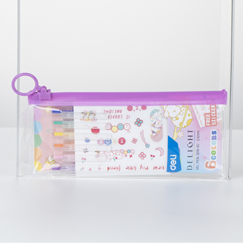 Deli Delight Gel Pen Multiple Colour Gel Ink Pen 0.5mm Smooth Writing ...