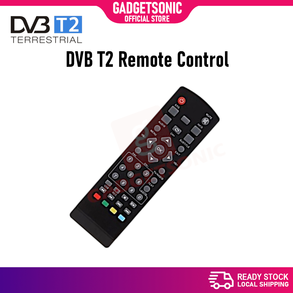 DVB T2 Remote Control DVBT2 DVB-T HD DTV Digital TV Receiver UHF Tuner ...