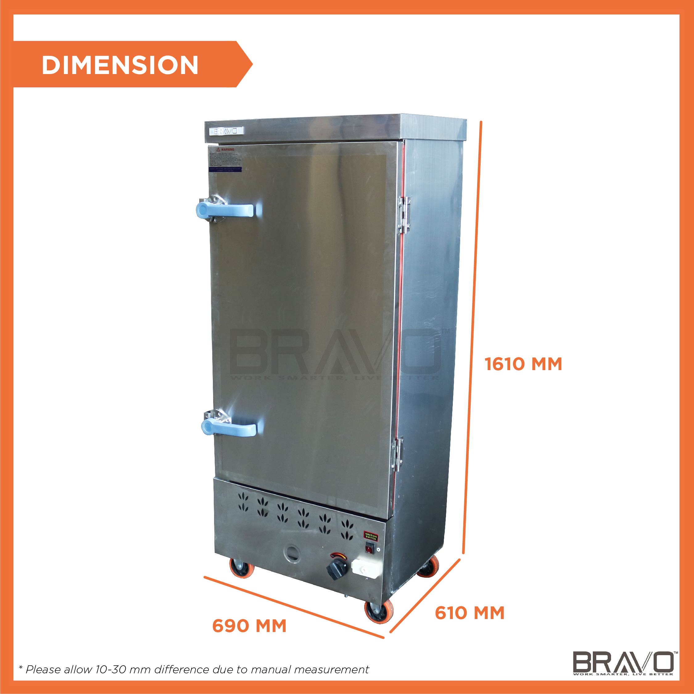 Bravo [12 Tray] Gas Rice Steamer Commercial Machine 12 Stage Steaming ...
