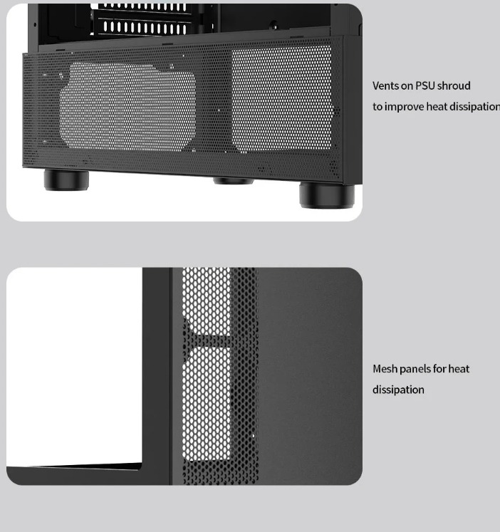Segotep ENDURA 240S BLACK WHITE MATX Gaming Chassis Casing Case ...