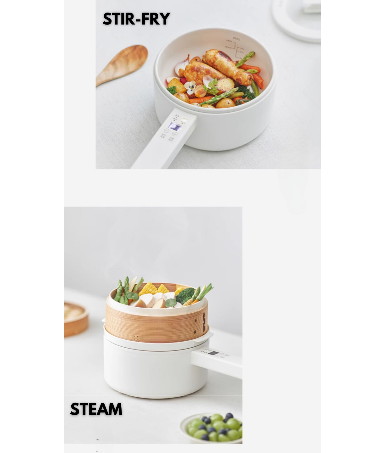 Olayks Multifunction Electric Cooker Steamboat Pot Frying Pan Rice Cooker (1.5L / 2L) 多功能电煮锅 宿舍锅 ...