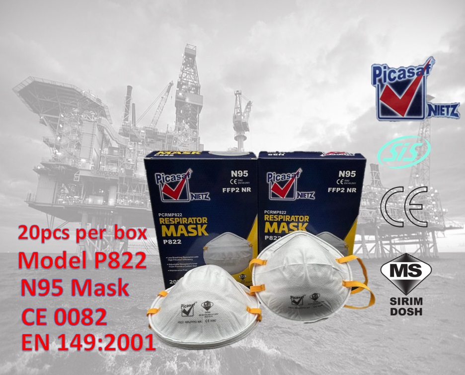 PICASAF NIETZ DUST MASK N95 WITH (SIRIM AND DOSH) 5pcs/10pcs/20PCS ...