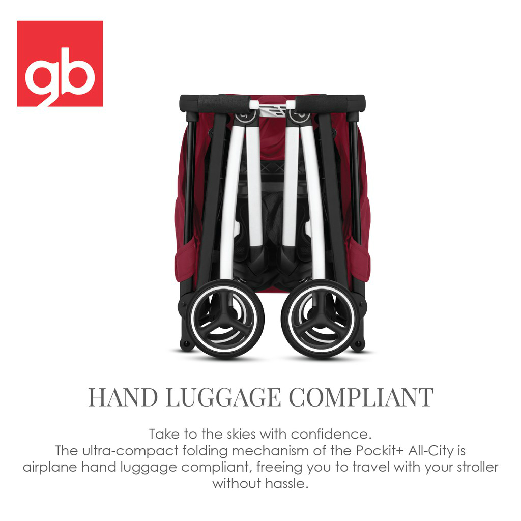 GB Pockit Plus All City Stroller | Pockit+ Lightweight Cabin Size ...