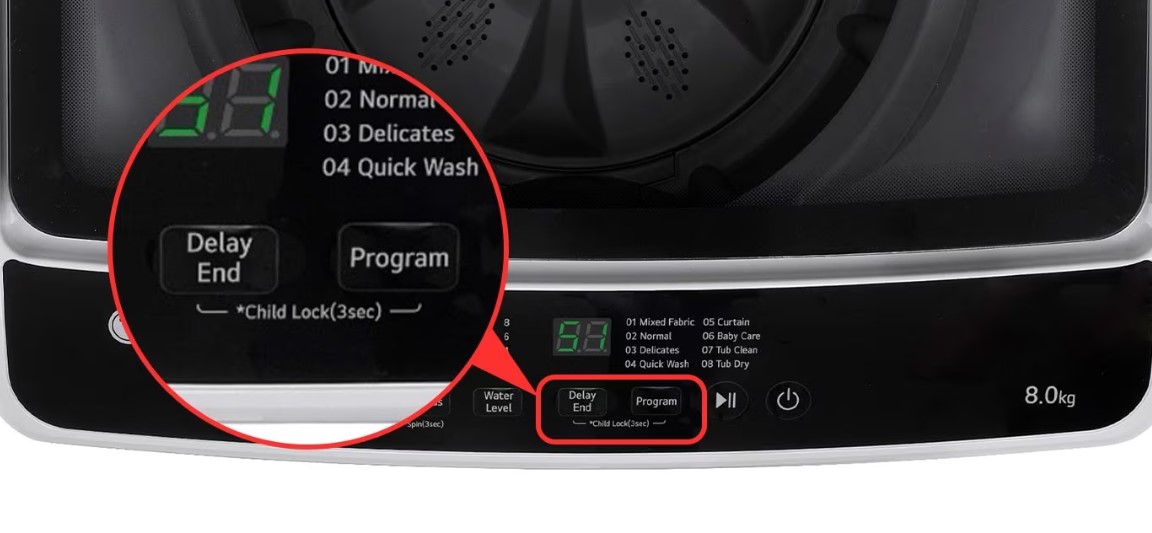 LG 9kg Top Load Washer T2109NT1G1 Washing Machine with Honeycomb ...