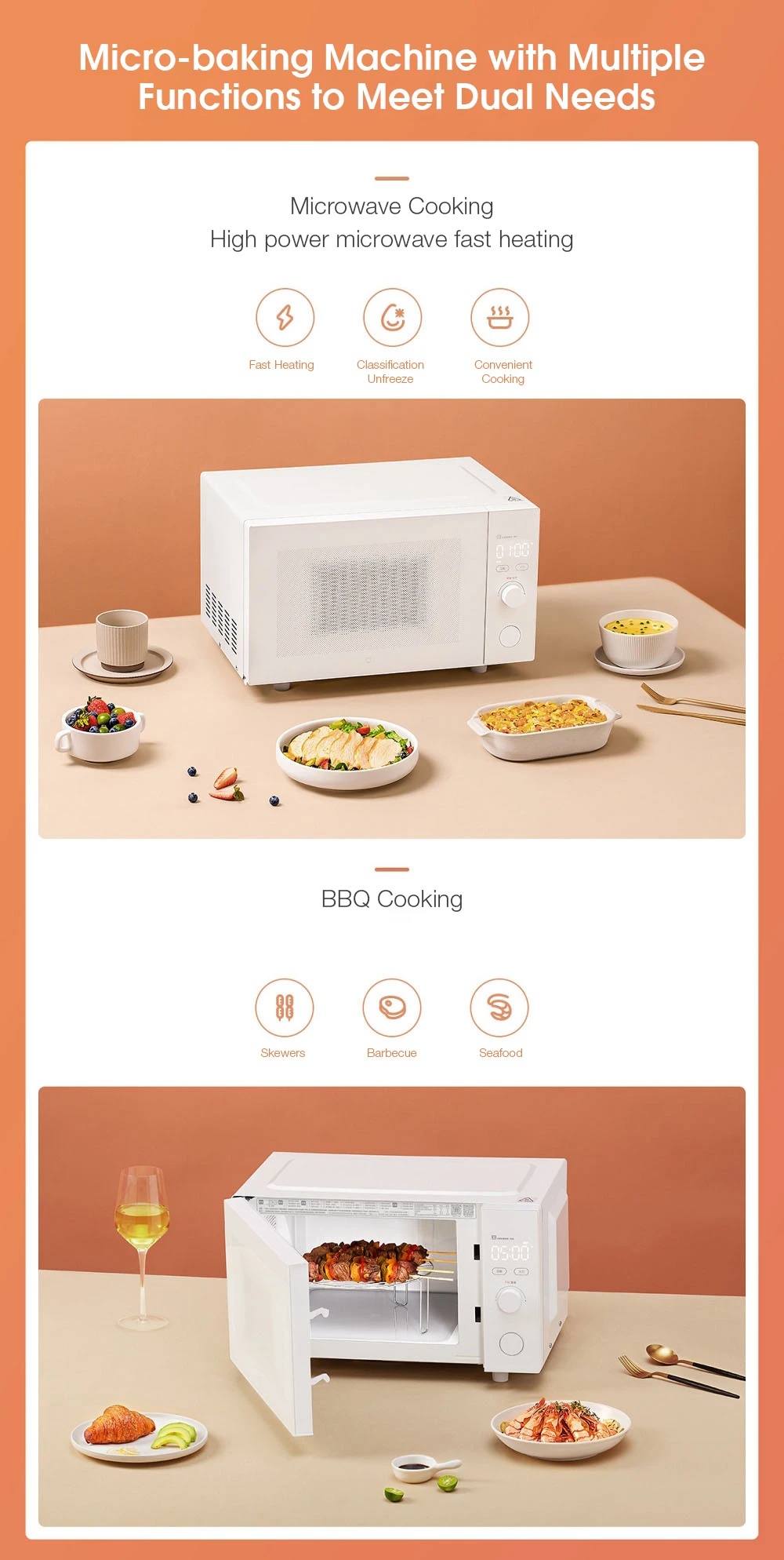 Xiaomi Smart Micro-baking Microwave + Oven Machine 23L 2 in 1 / 20L ...