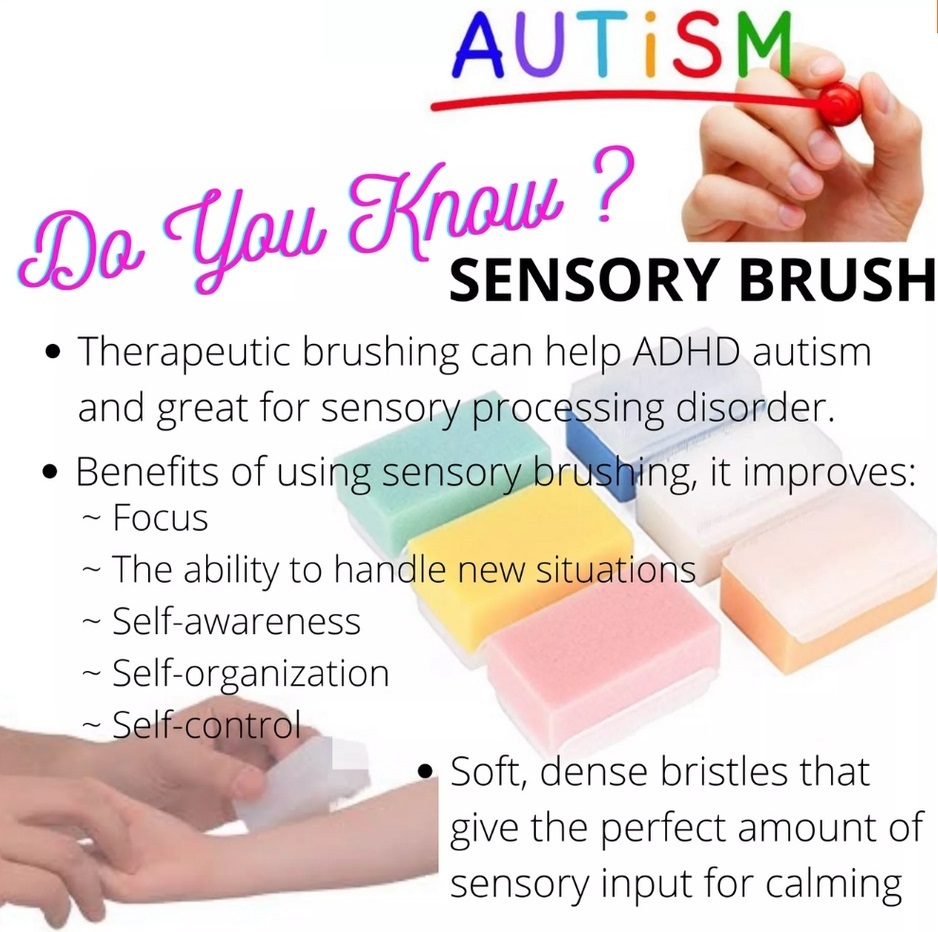 Wilbarger Sensory Therapy Brush for Kids | Berus Terapi Sensori untuk ...