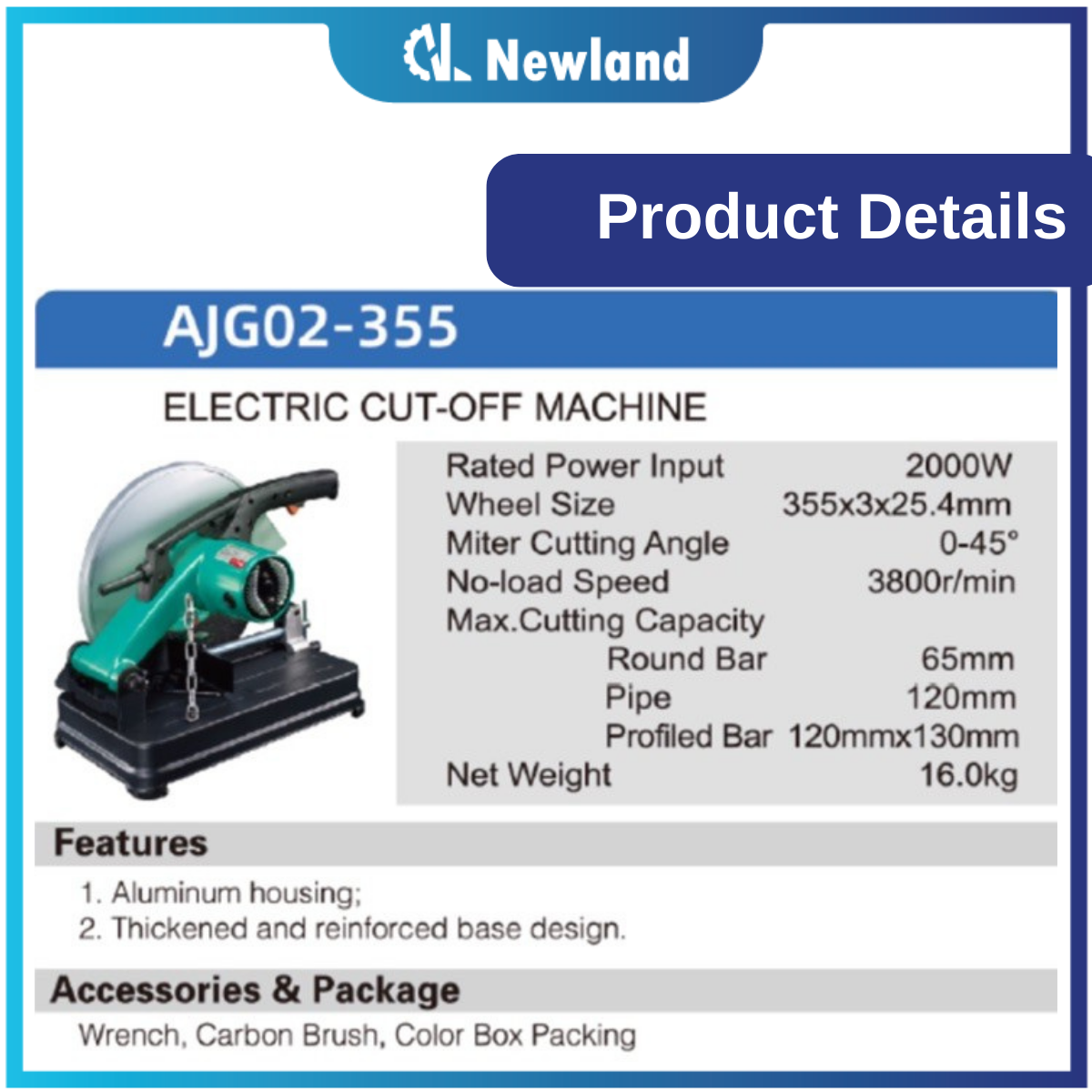 DCA Cut Off Machine (AJG02-355) Chop Saw Machine / Mesin Potong Besi ...