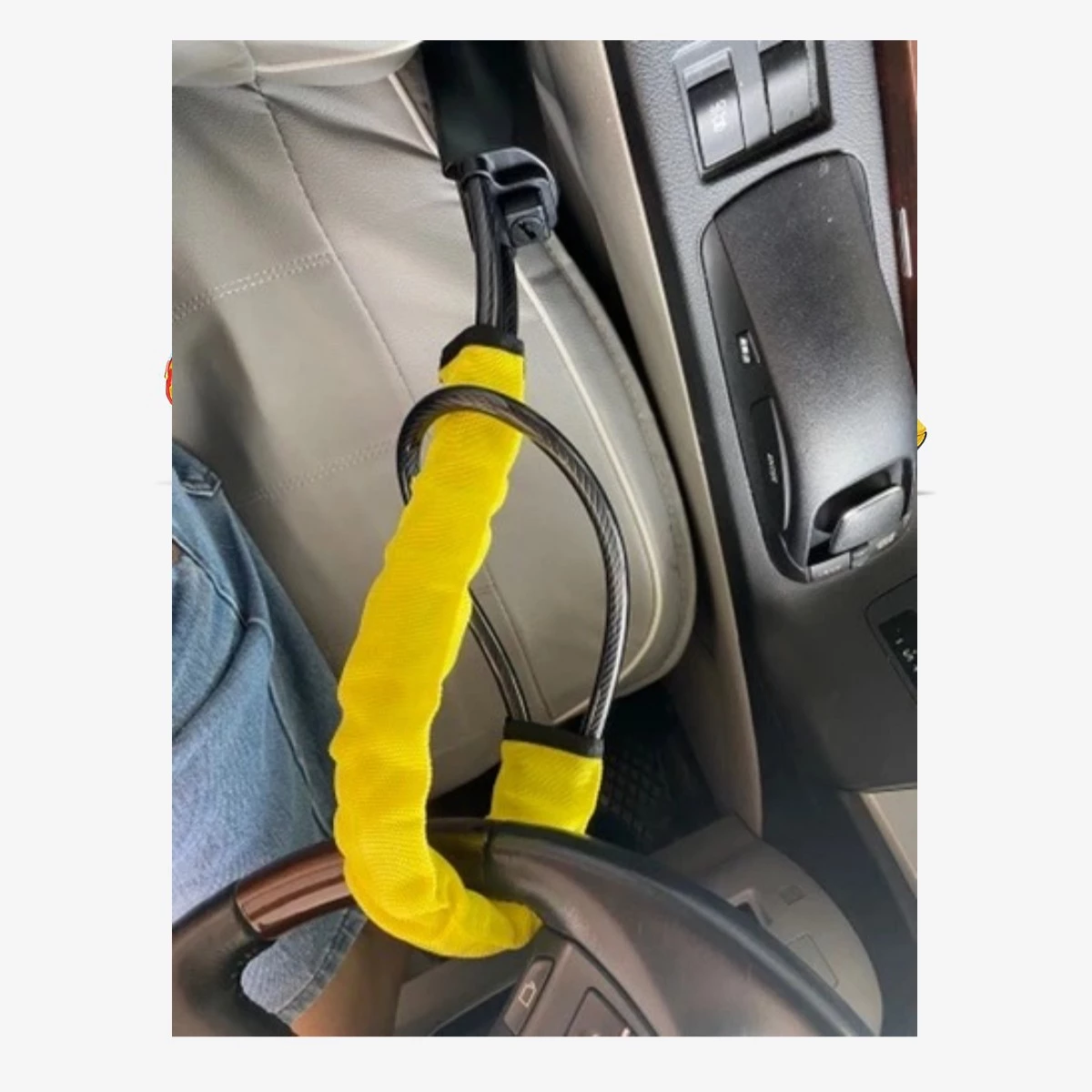Hc Cargo Steering Lock Universal Car Vehicle Anti-Theft Steel Locking ...