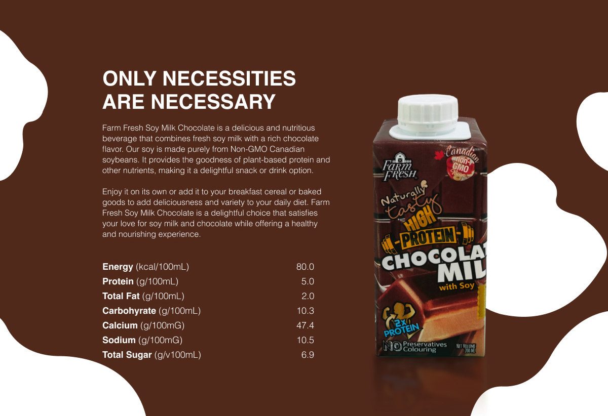 Farm Fresh UHT Soy Protein Milk Chocolate 200ml x 24 Packs | Shopee ...