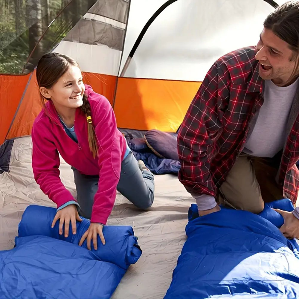 UtanKing™ Premium Sleeping Bag Hooded Sleep Bags Camping Hiking Warm ...