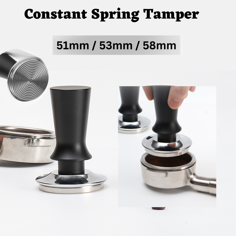 [51/53/58mm]Thread Desigm Constant Spring Tamper Espresso Coffee Tamper ...