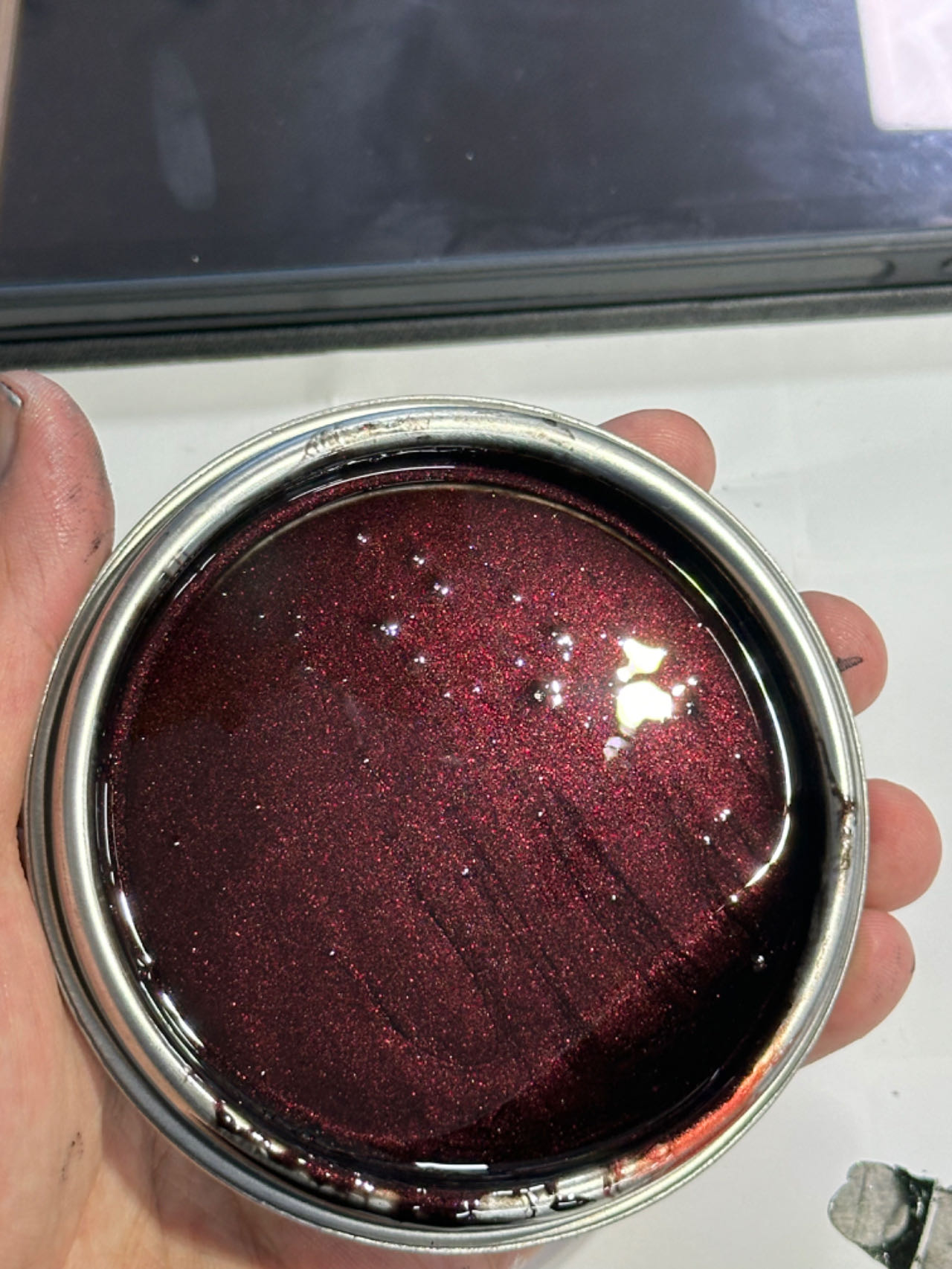 Black Crystal Diamond Metallic Paint Cat 2K Touch Up Paint Aerosol DIY ...