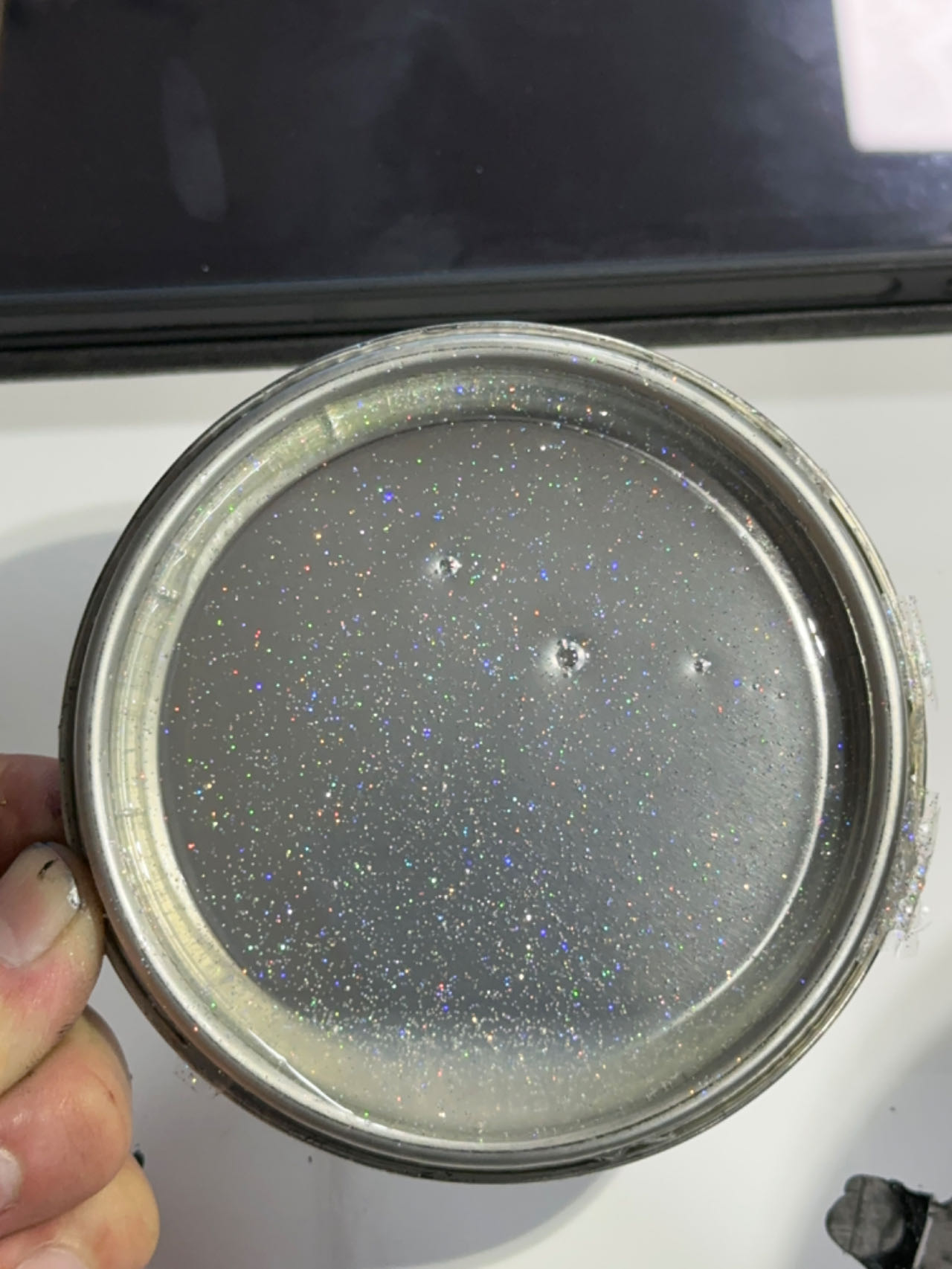 Black Crystal Diamond Metallic Paint Cat 2K Touch Up Paint Aerosol DIY ...