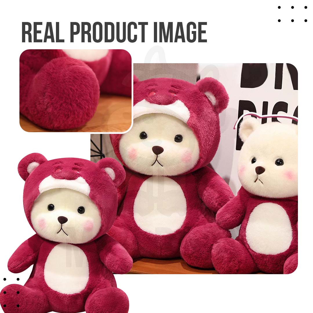 ⭐Moo Baby Patung Comel Taddy Bear Teddy Bear Doll Strawberry Bear Plush ...