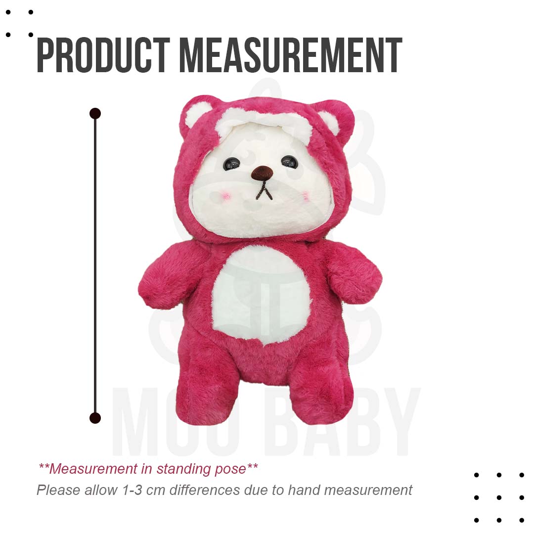 ⭐Moo Baby Patung Comel Taddy Bear Teddy Bear Doll Strawberry Bear Plush ...