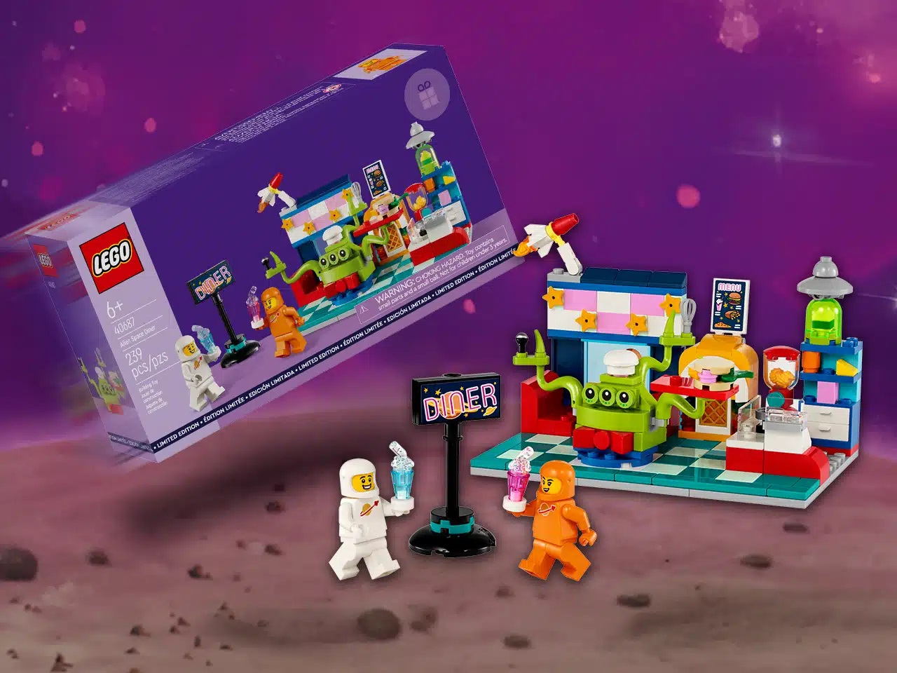 [BricksInBoots] LEGO Alien Space Diner (40687)(239 Pieces)(Year 2024 ...