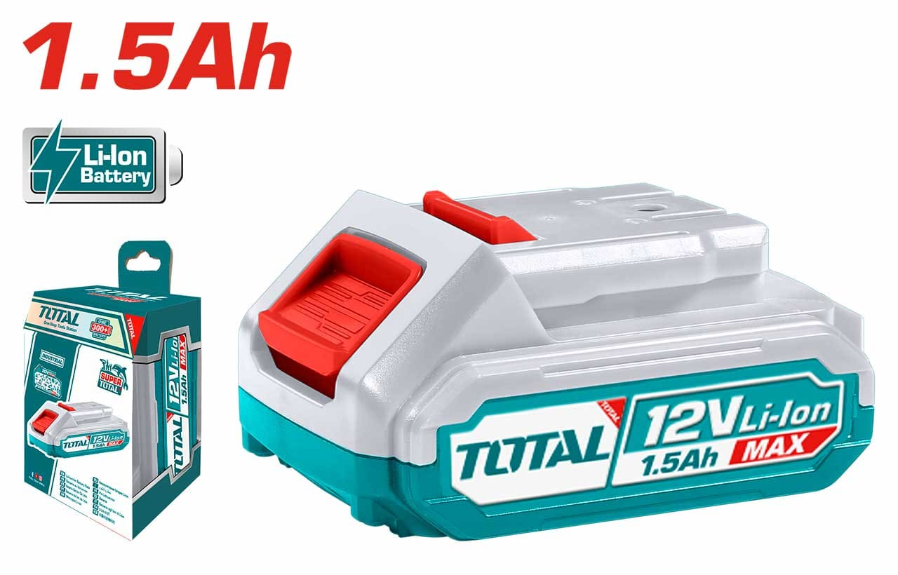 Total Cordless Drill 12V Battery And Charger 1.5Ah Total Battery Total ...