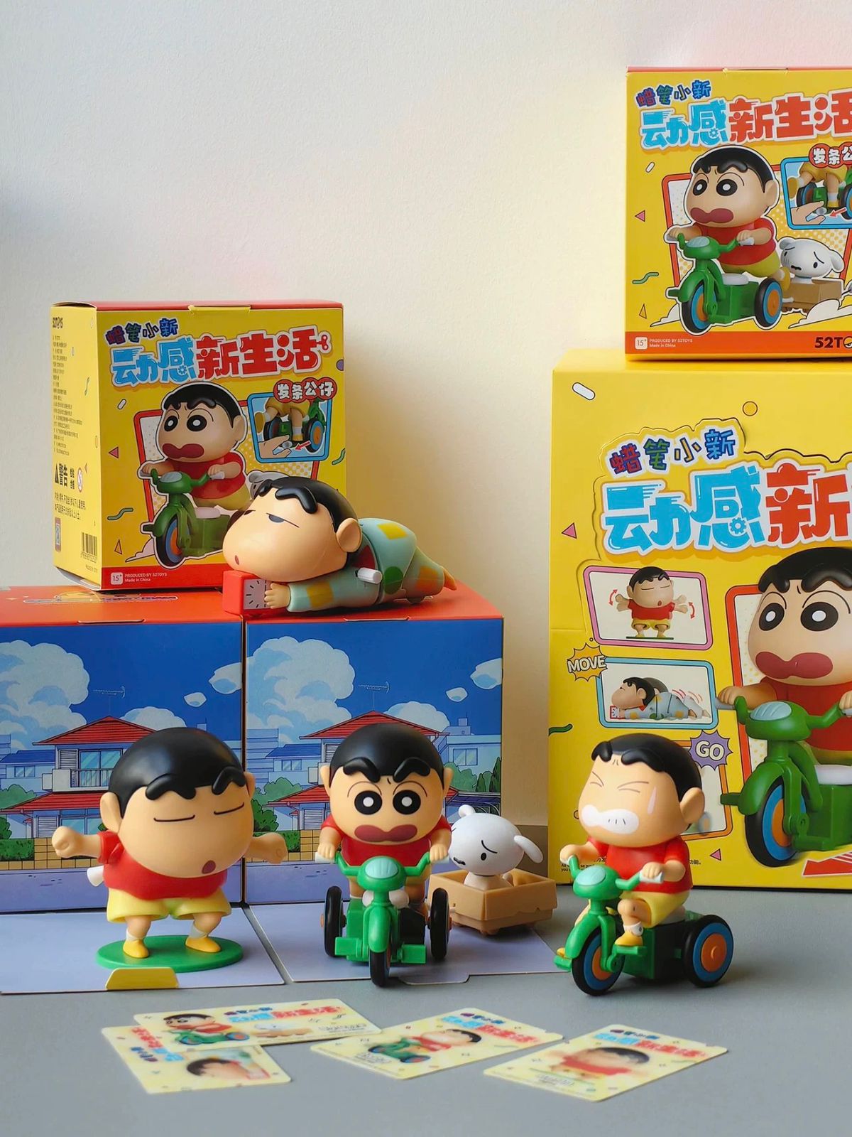 CRAYON SHIN CHAN DYNAMIC SHIN LIFE WIND UP MOVING TOY BLIND BOX 4 ...