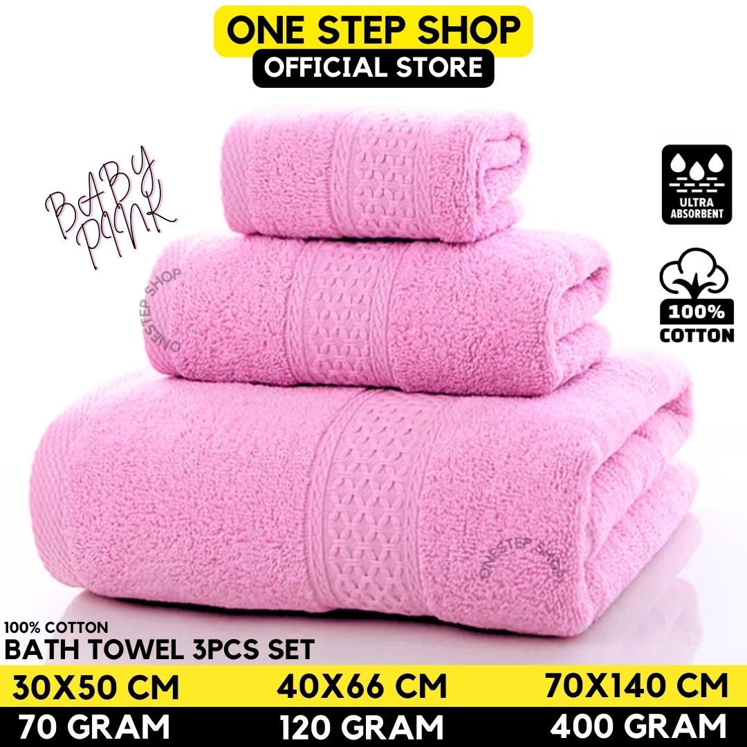 Towel 3 in1 Luxury Super Large 100% cotton Towel Set High Absorbent ...
