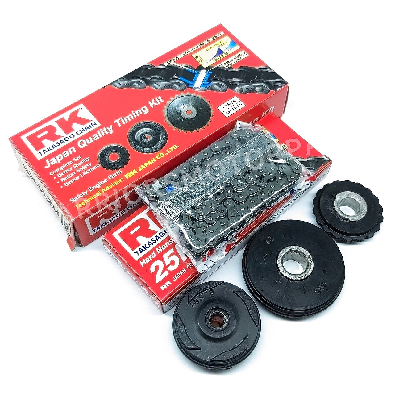 HONDA EX5 CLASS/CLASS-1 [RK] TIMING CHAIN (90L) ROLLER COMPLETE SET ...