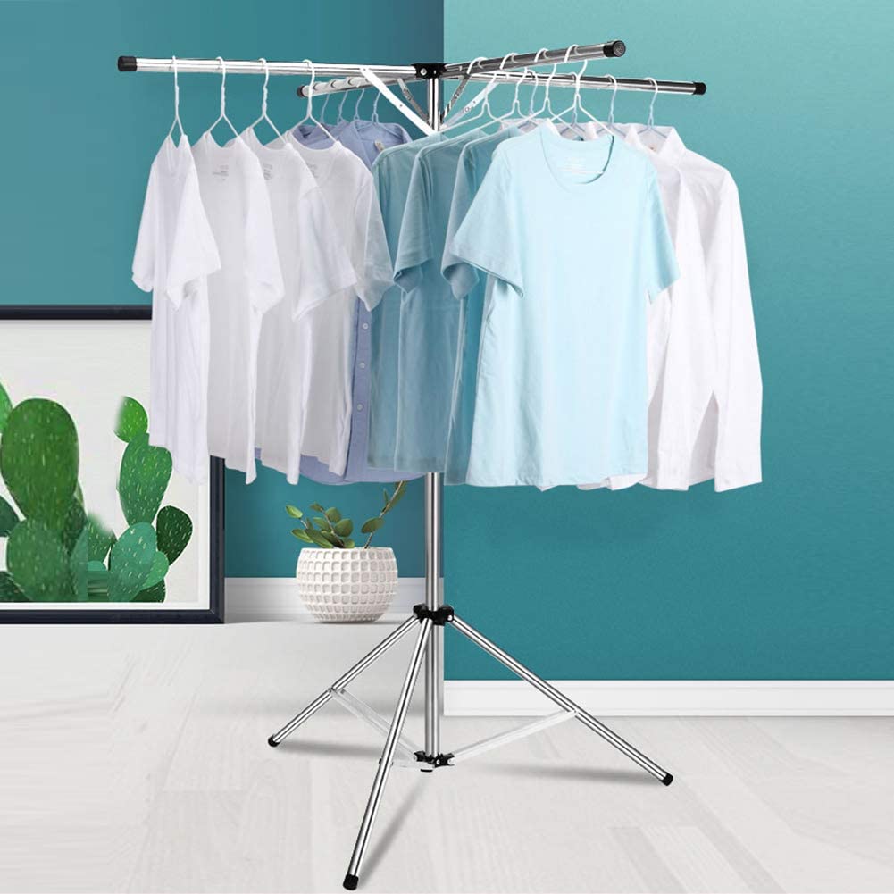 Ready Stock~ Stainless Steel 4 Branches Foldable Extendable Laundry ...