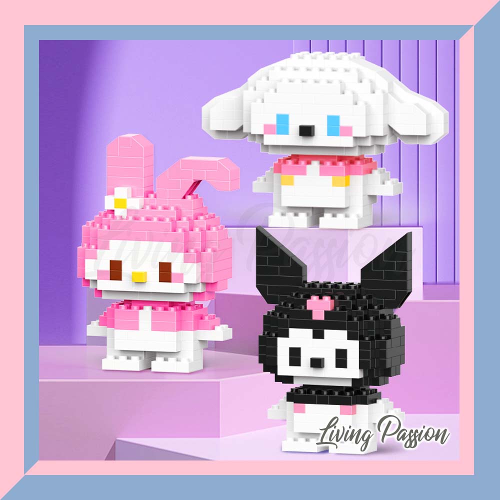 Mini Bricks Blocks Nano Building Block Cute Cartoon Character Children ...