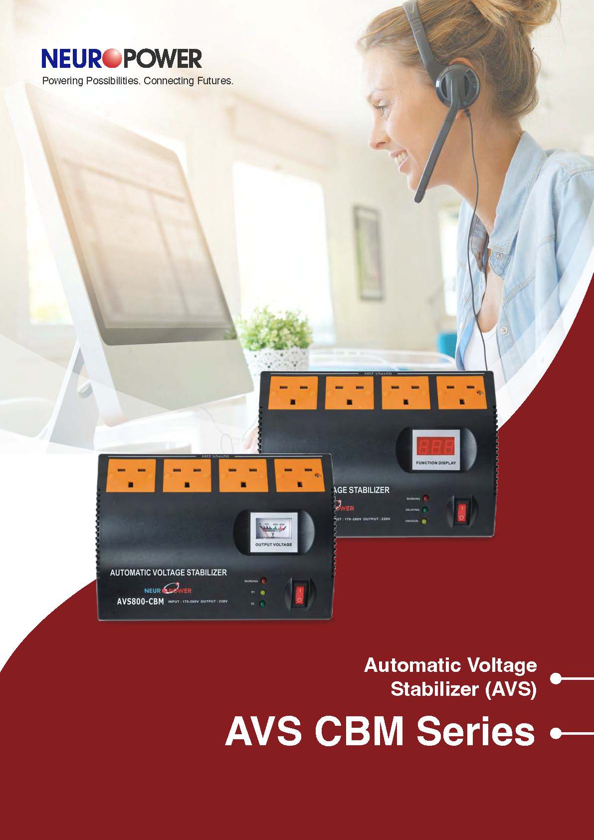 NEUROPOWER AVS Series AVS800CBM/AVS1000CBM AVR Automatic Voltage ...