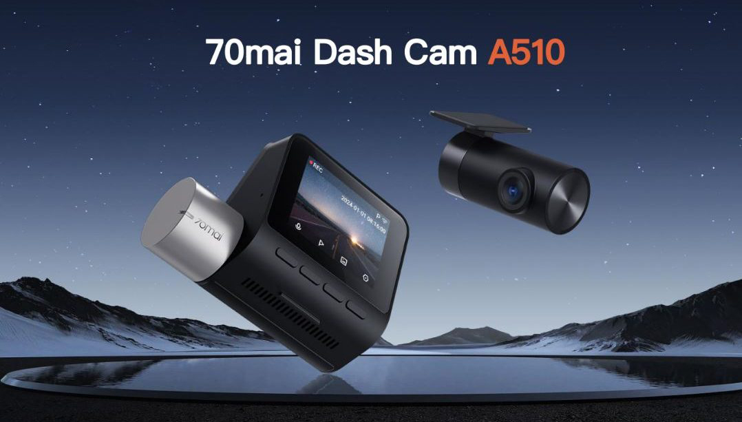 70mai A510 Dash Cam Dual Vision Car Recorder (Front + Rear) with GPS ADAS | Shopee Malaysia