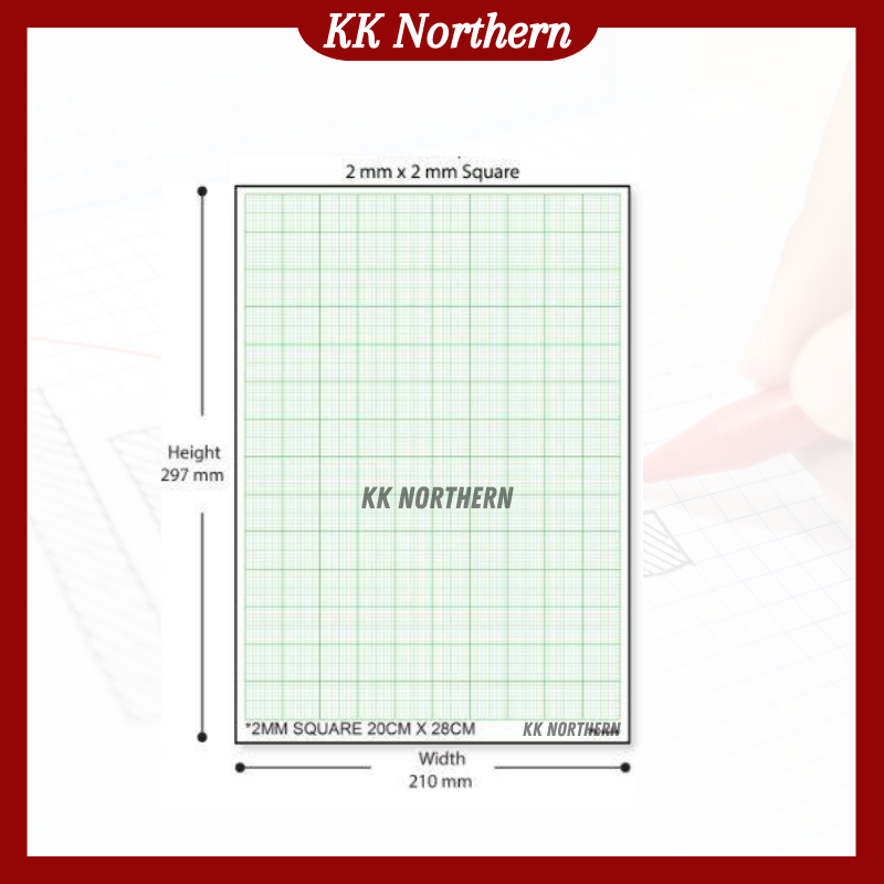 SPECTRA A4 70Gsm 480Sheets Single Side Graph Paper 2mm Square Kertas ...