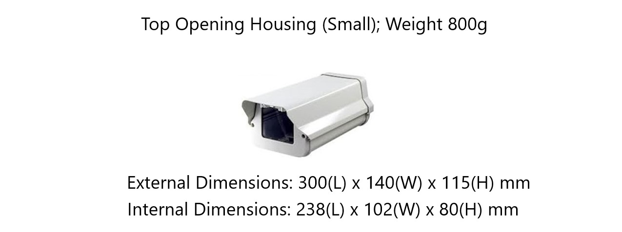 CCTV Camera Metal Outdoor Enclosure Bracket Top Opening Housing Casing ...