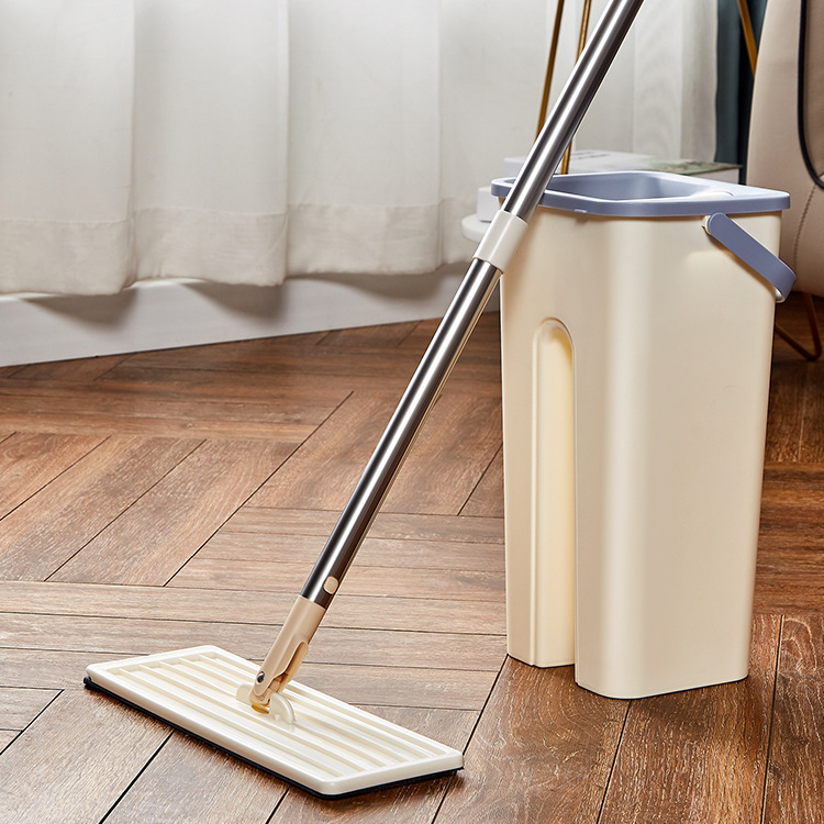 🍁READY STOCK🍁Mini Slim Scratch Mop Self-Wash And Squeeze Dry Flat Mop ...