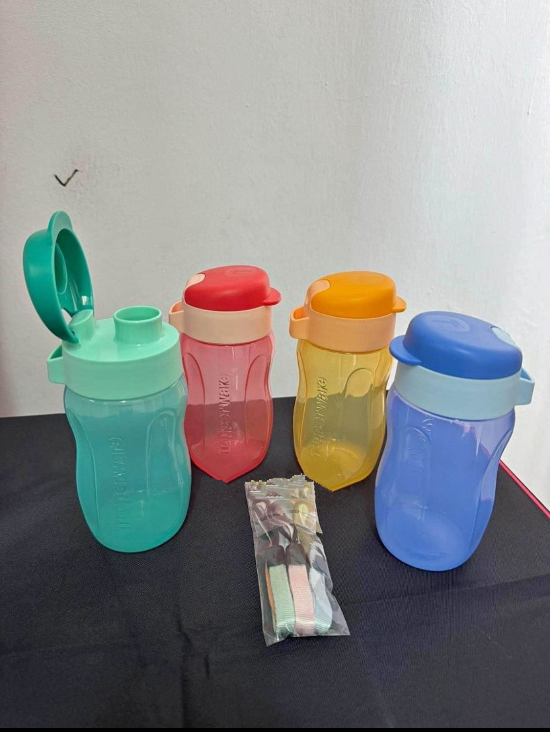 Tupperware Slim Eco Bottle 310ml With Strap (Free Shipping) (BPA-Free ...