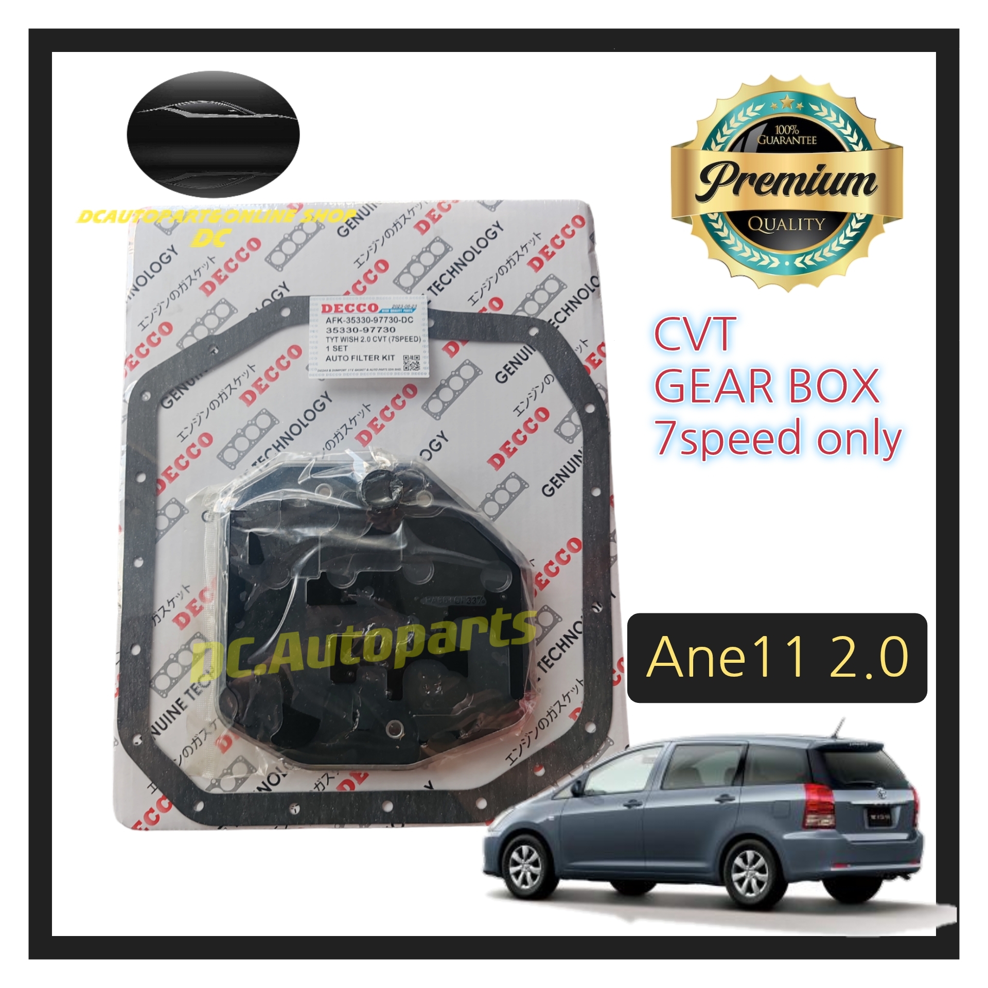 TOYOTA WISH ANE11 2.0 D4 CVT 7 SPEED AUTO FILTER / GEAR BOX FILTER ...