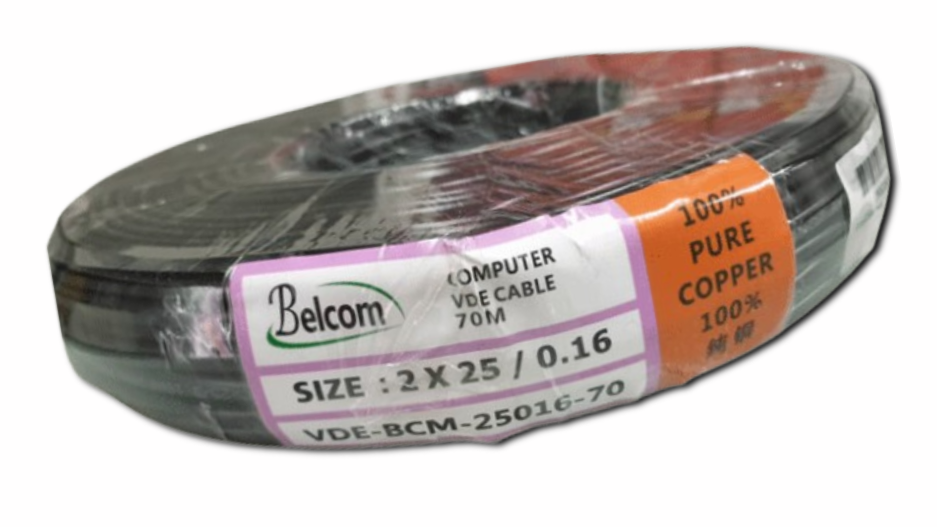 Power VDE 2 Core Wire Cable 2x25 / 0.16 Thick 70M 70 Meter 100% Pure ...