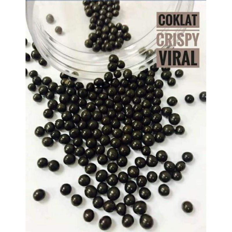 COKLAT CRISPY BLACK (250g) Chocolate Coated Rice Cracker Yusuff Taiyoob ...
