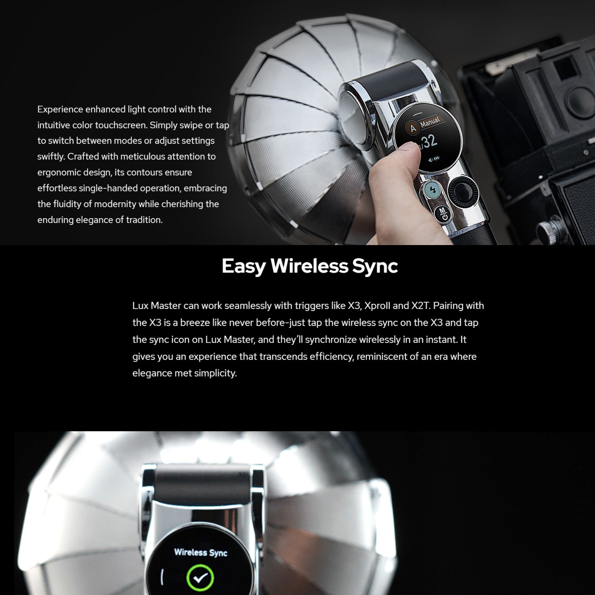 Godox LuxMaster Retro Tiltable LUX Master Camera Flash Head with ...