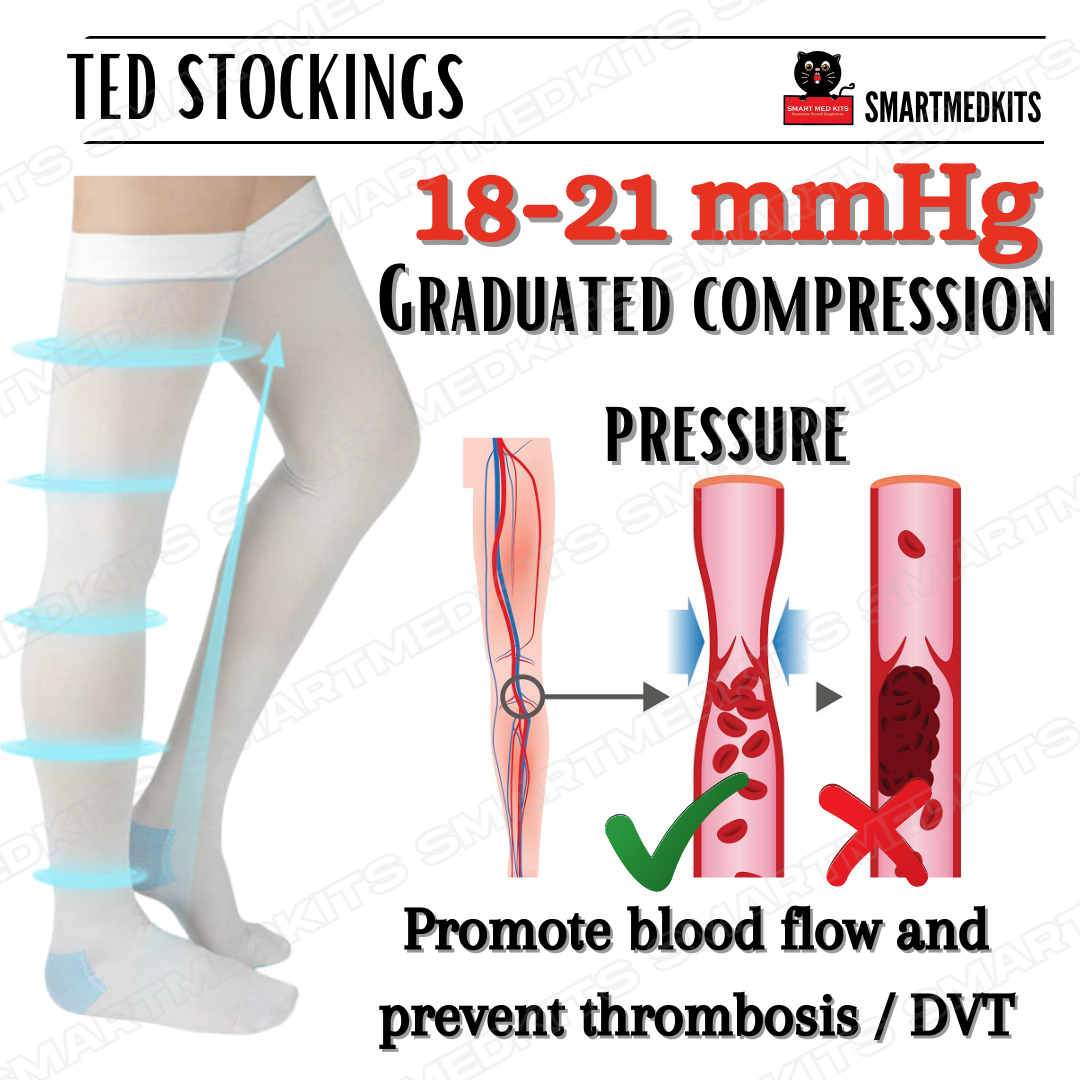 🔥NEW🔥 Anti-embolism TED High Thigh Compression Stockings Thrombo ...