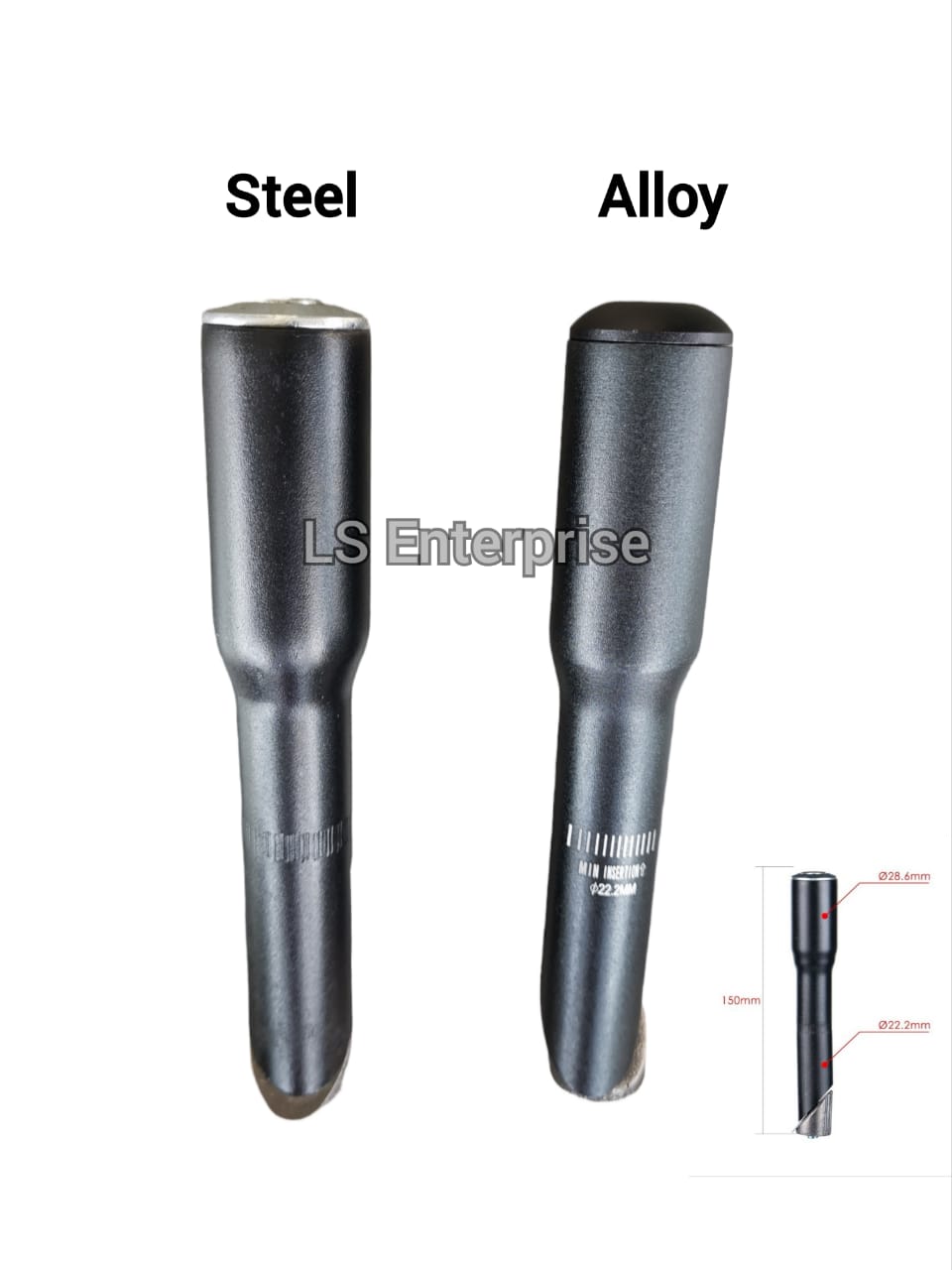 Bicycle Stem Riser Adapter Alloy Quill Threadless Stem Conversion ...