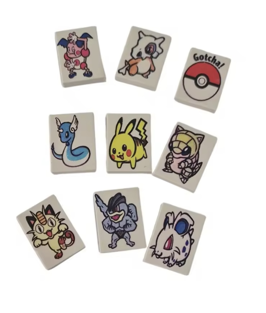 Pemadam Fancy gambar kartun / Pemadam Pokemon / Fancy Eraser 48 pcs ...