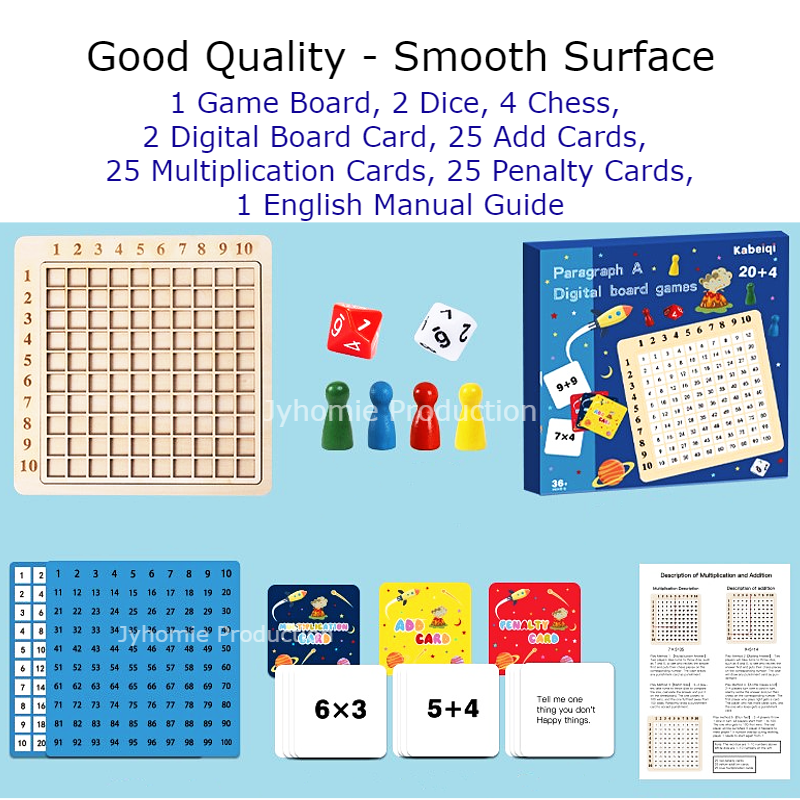 Board Game Math Toys Board Game for Kid Children Puzzle Kid Toy ...