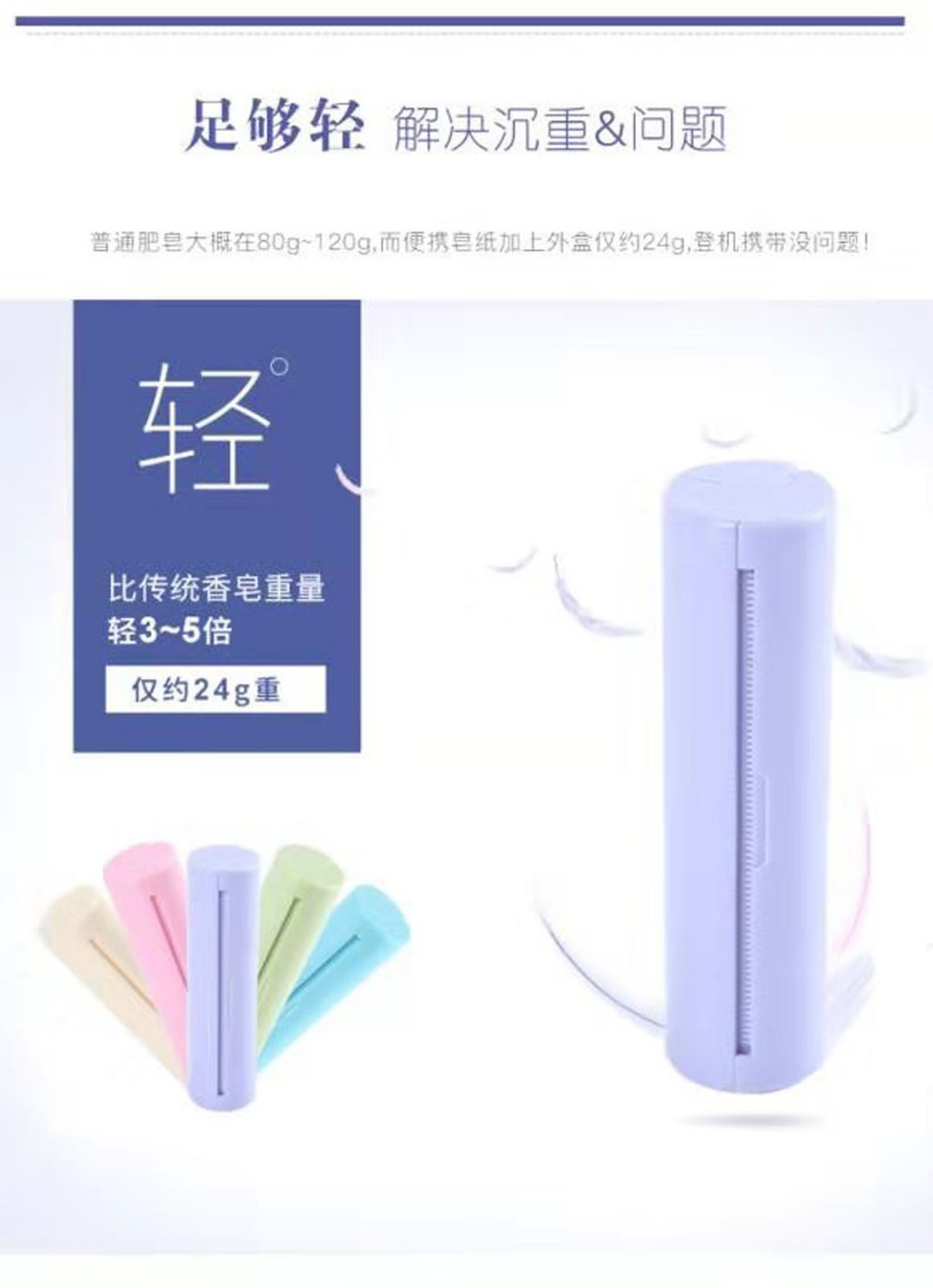 Portable Kids Soap Roll Mini Box Travel Soap Paper Disposable ...