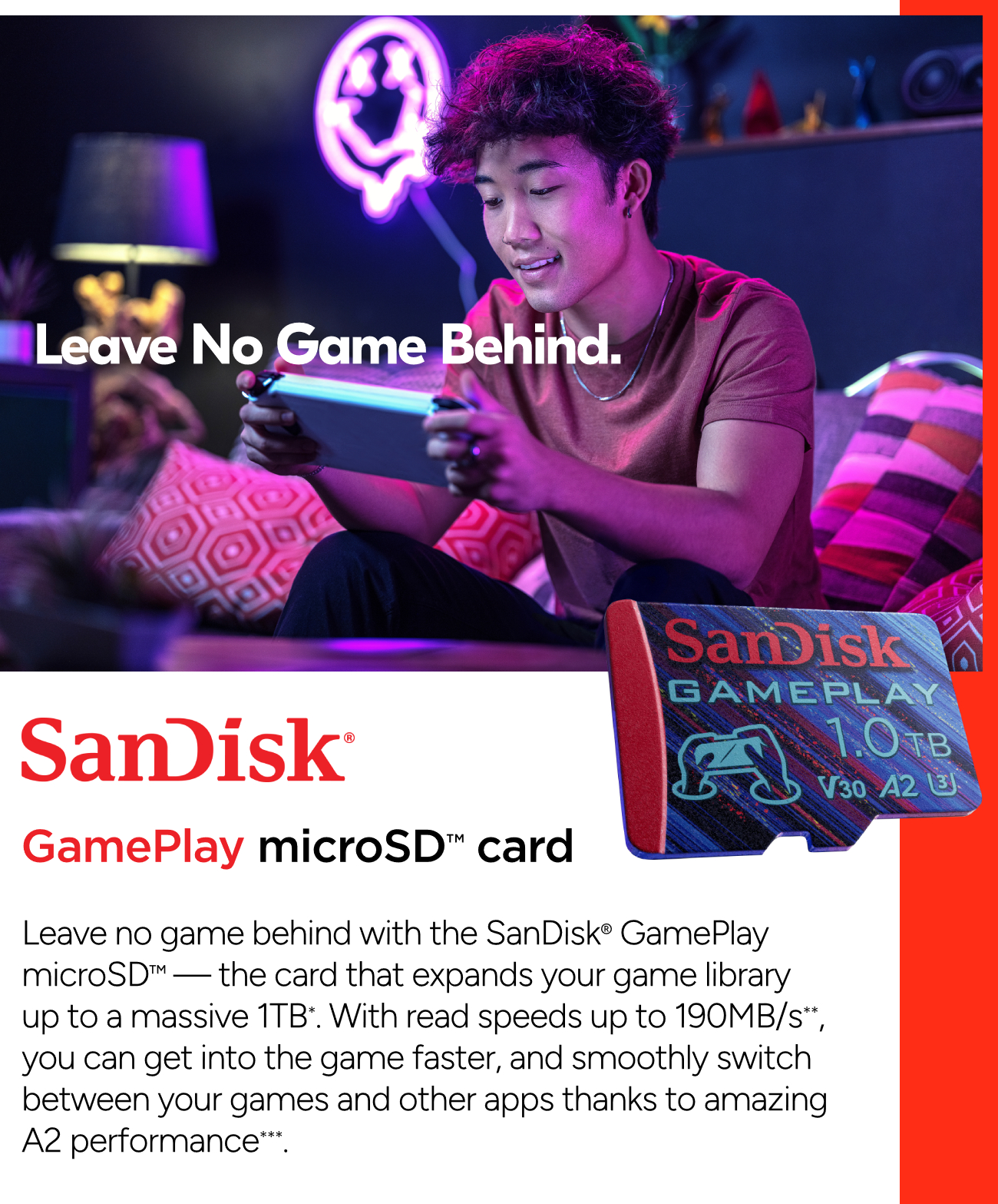 SanDisk® GamePlay microSD™ Card (128GB/ 256GB/ 512GB) | Shopee Malaysia