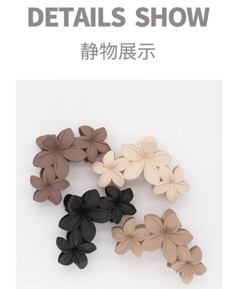 Matte Flower Hair Clip Claw Hair Pin Korea Style Pin Penyepit Rambut ...