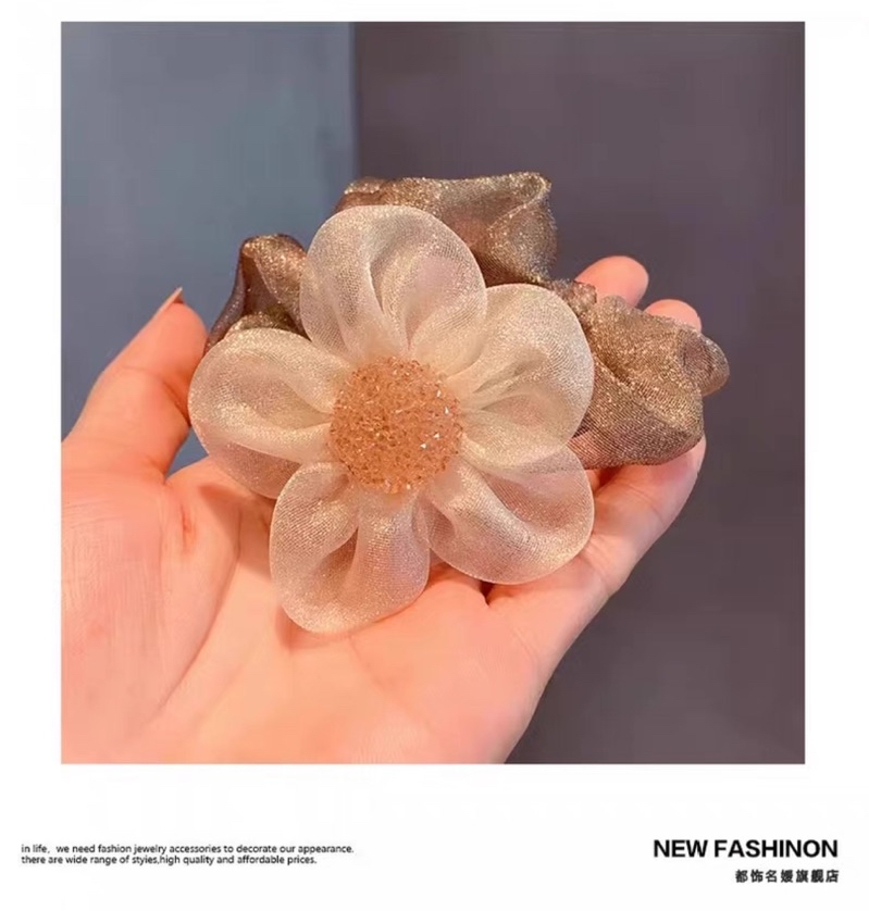 Lace Flower Rubber Band Bunga Getah Ikat Rambut Hair Band Scrunchie ...