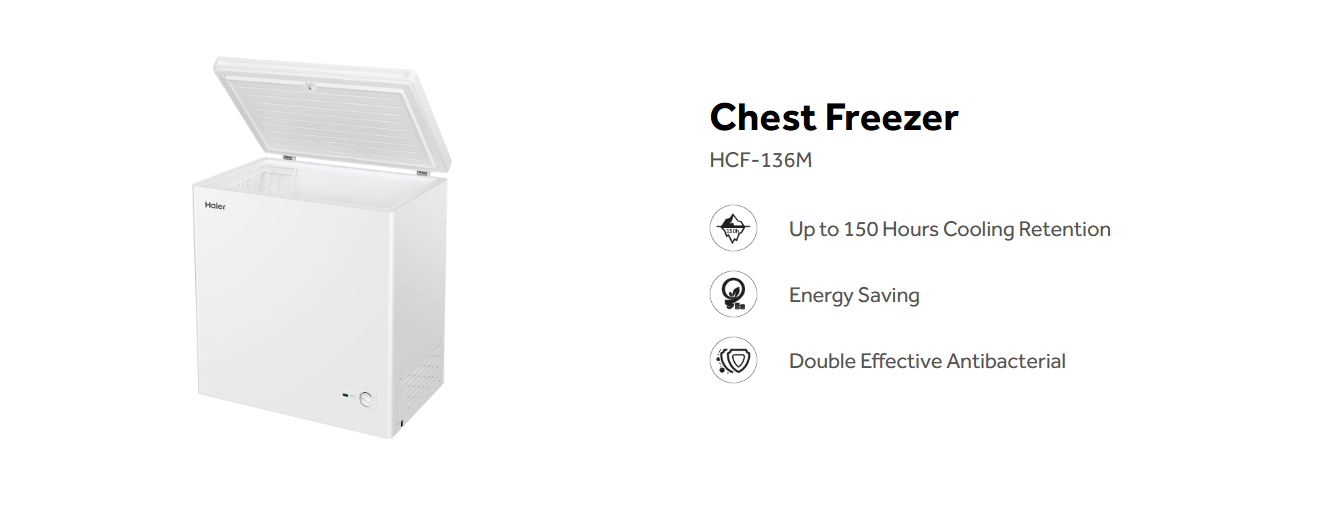 Haier Mini Chest Freezer 100L Net Peti Freezer Murah Deep Freezer Peti Sejuk Beku Frezer Kecil ...