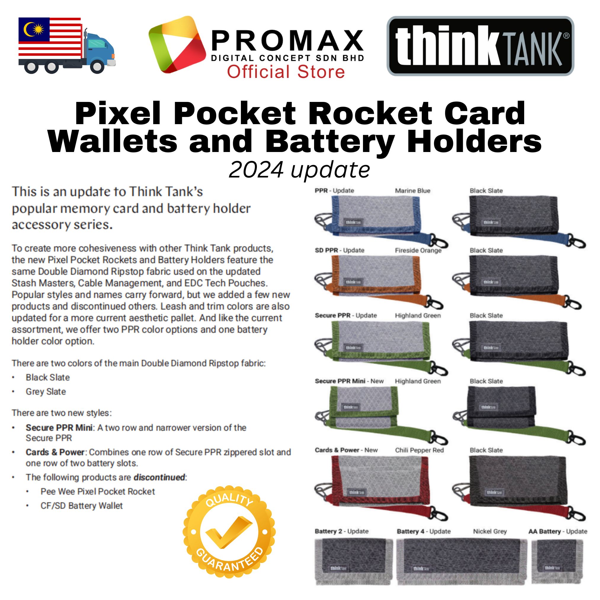 ThinkTank Pixel Pocket Rocket Card Wallets and Battery Holders - SECURE ...