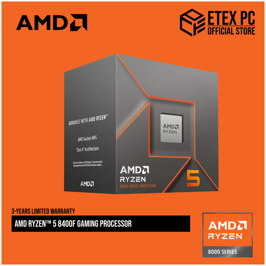 AMD Ryzen™ 5 8400F Gaming Processor Socket AM5 16MB Cache, Up to 4.7GHz ...