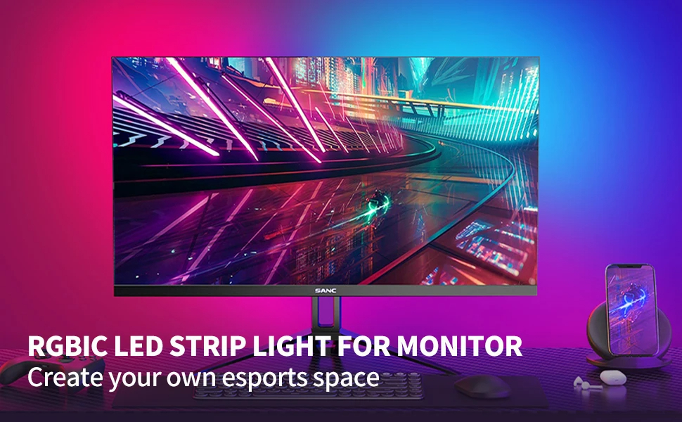 Skydimo Smart Ambient PC Gaming Lighting Display Monitor Sync LED Strip ...